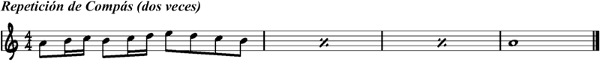 Repeticiones en la Escritura Musical, Parte II